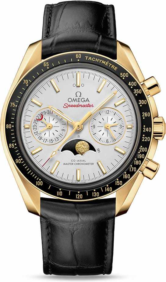 Omega Speedmaster Moonwatch Master Chronometer Moonphase Yellow Gold
